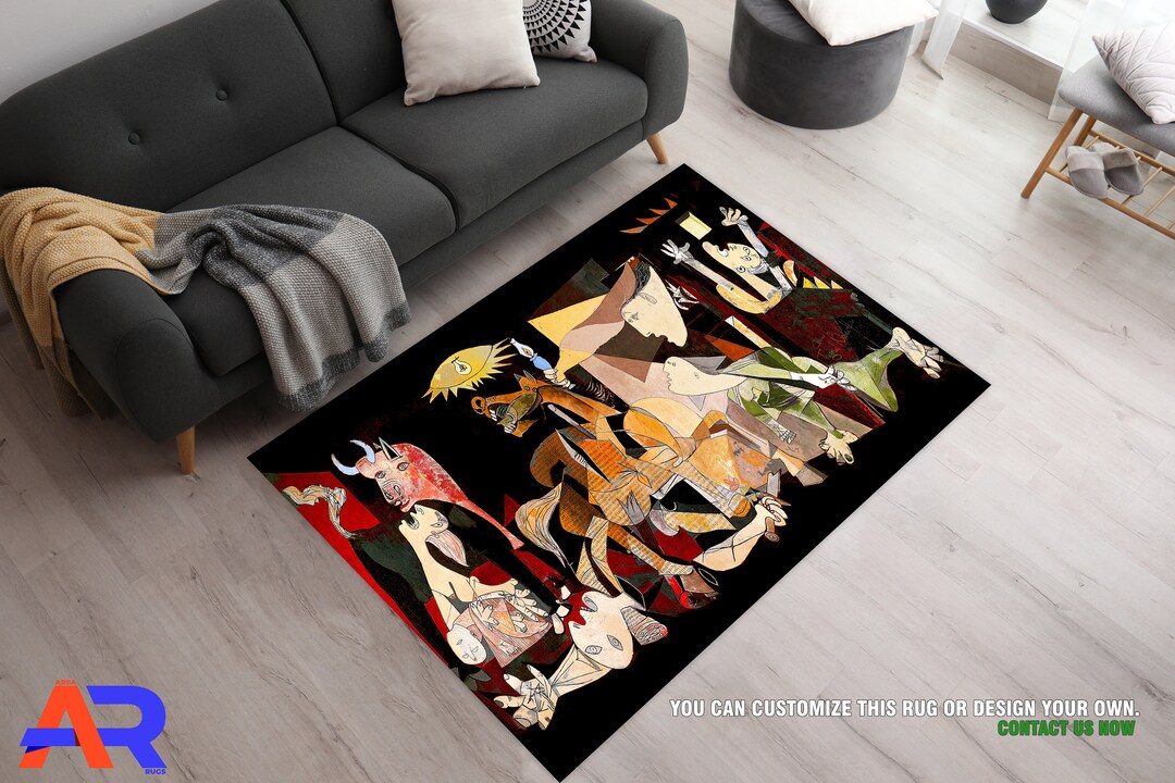 Picasso Guernica Canvas Rug, Picasso Decorative Wall Rug, Picasso ...