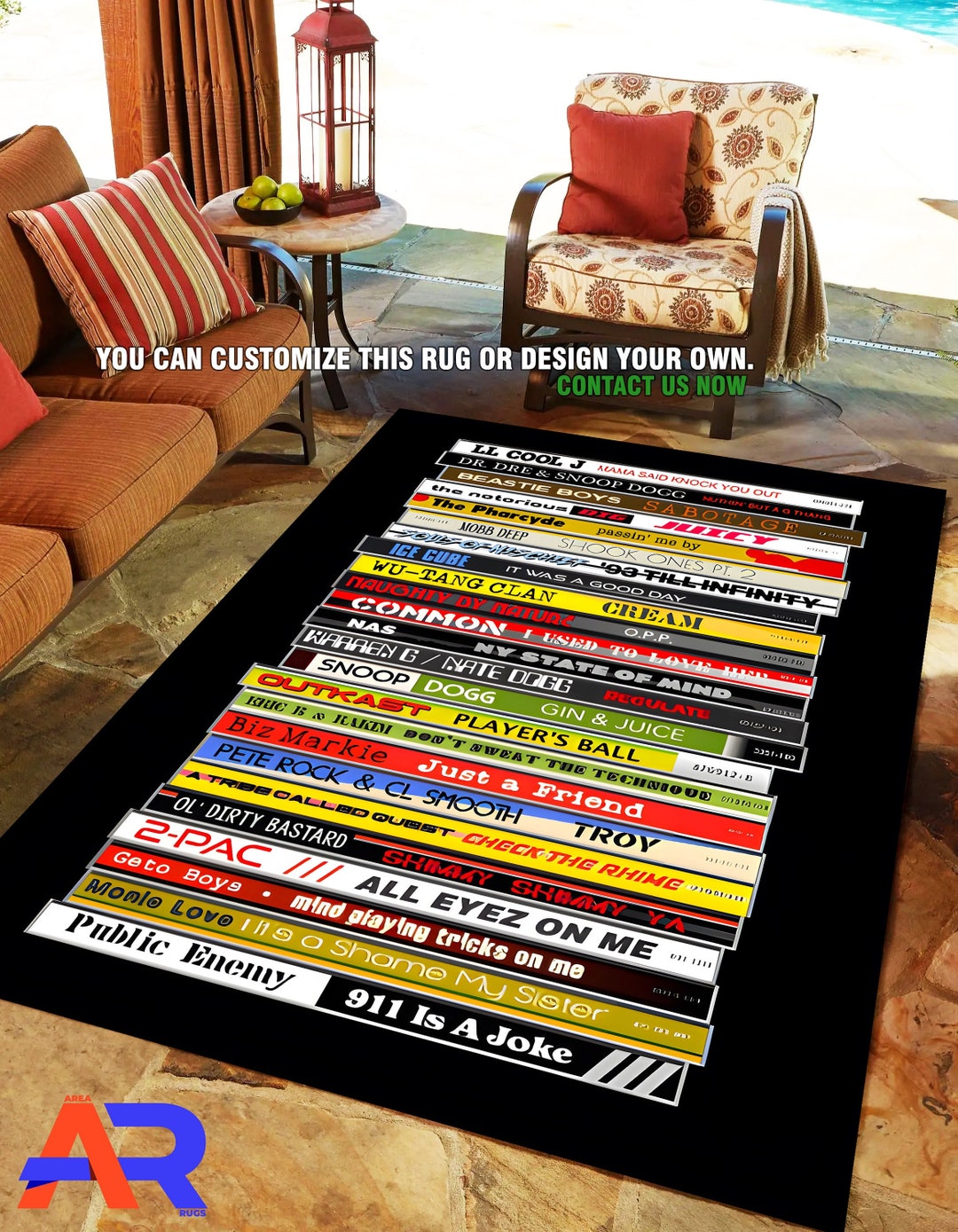 Hip Hop Old School Rug, Rapper Rug, Rap Rug, Rap Singer Rug, Rap ...