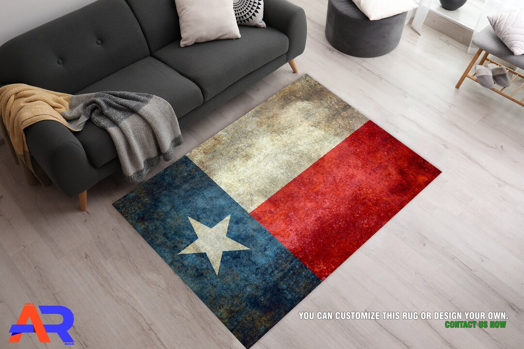 Texas Flag Area Rugs, for Living Room, Patriotic Carpets, American ...