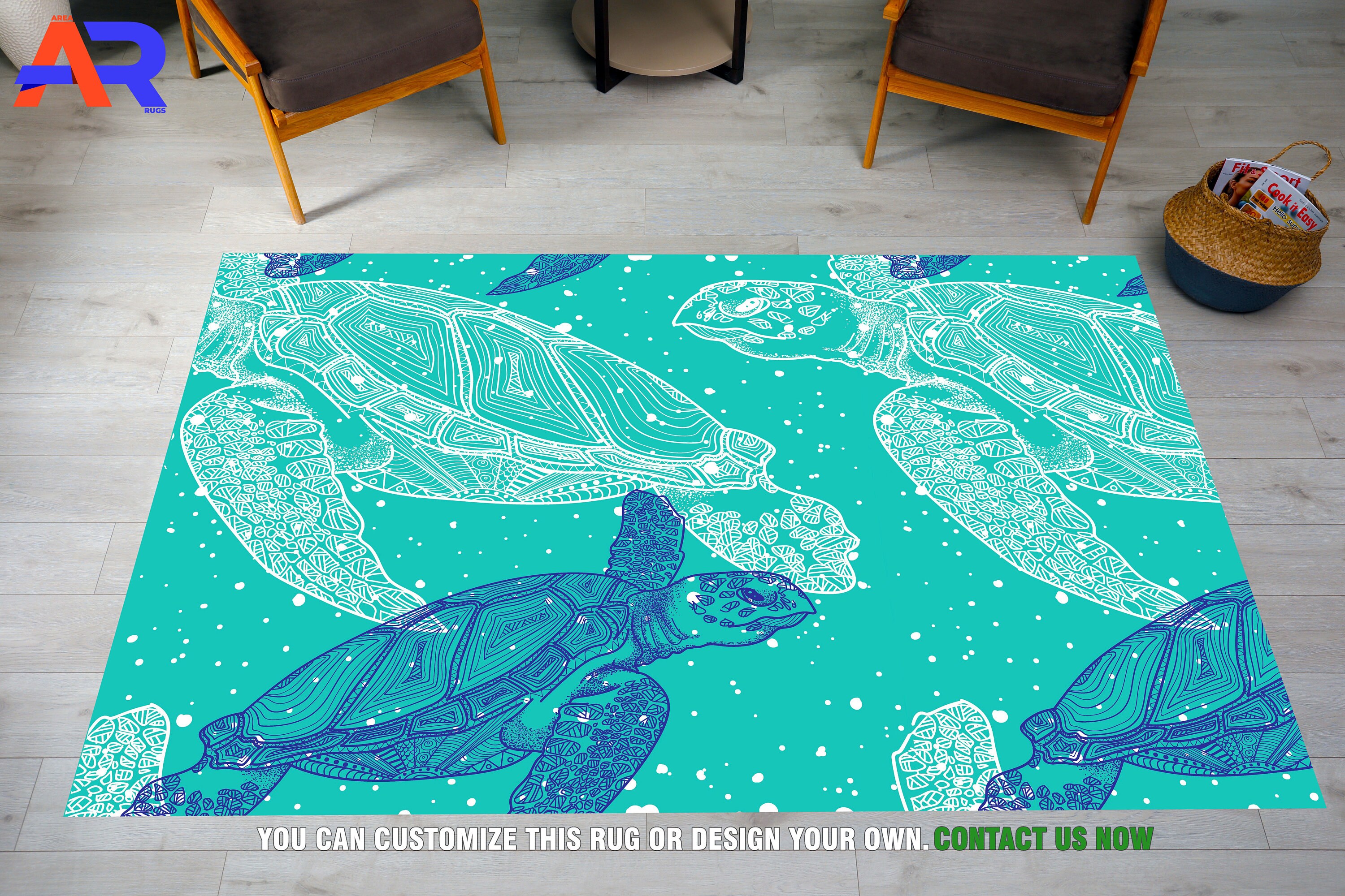 Turtle Rugs, Sea Turtle Area Rugs, Aqua Area Rugs, Turtles Rug ...