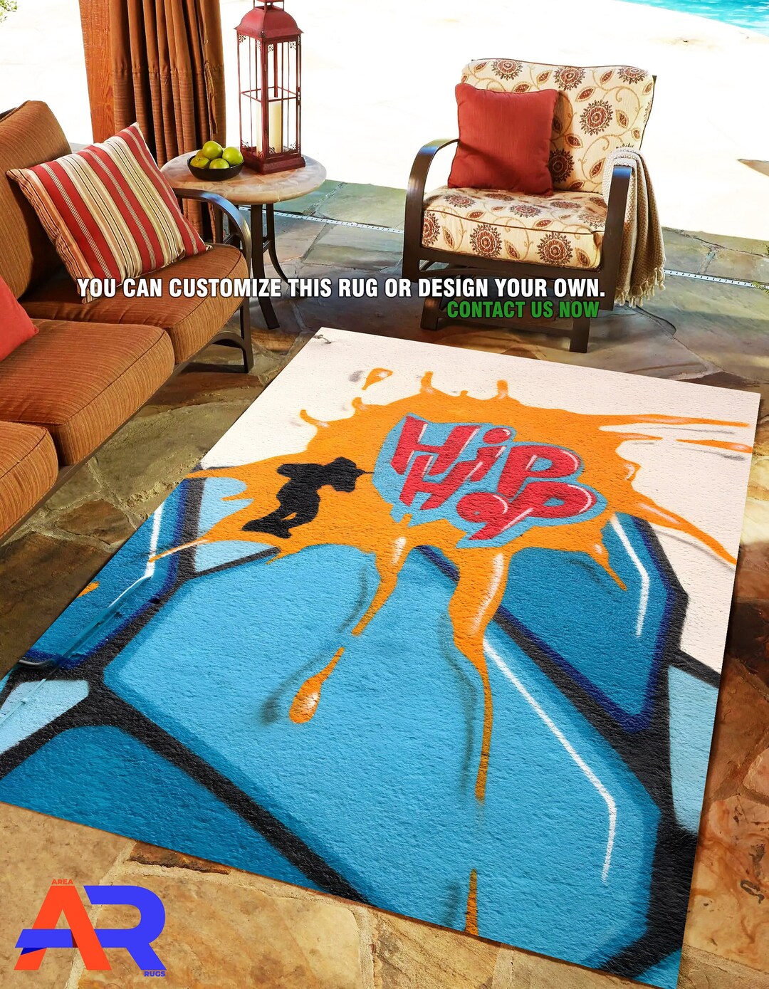 Hip Hop Old School Rug, Rap Rug, Rapper Rug, Rap Singer Rug, Rap ...