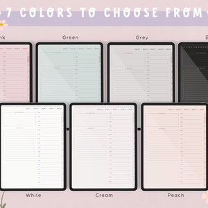 Undated Digital Planner Goodnotes Simple Planner | Cute Covers and ...