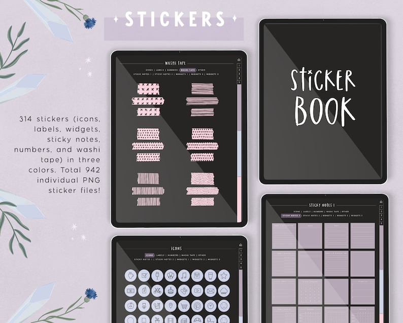 Witchy Digital Planner | Dark Mode Undated Digital Planner for ...