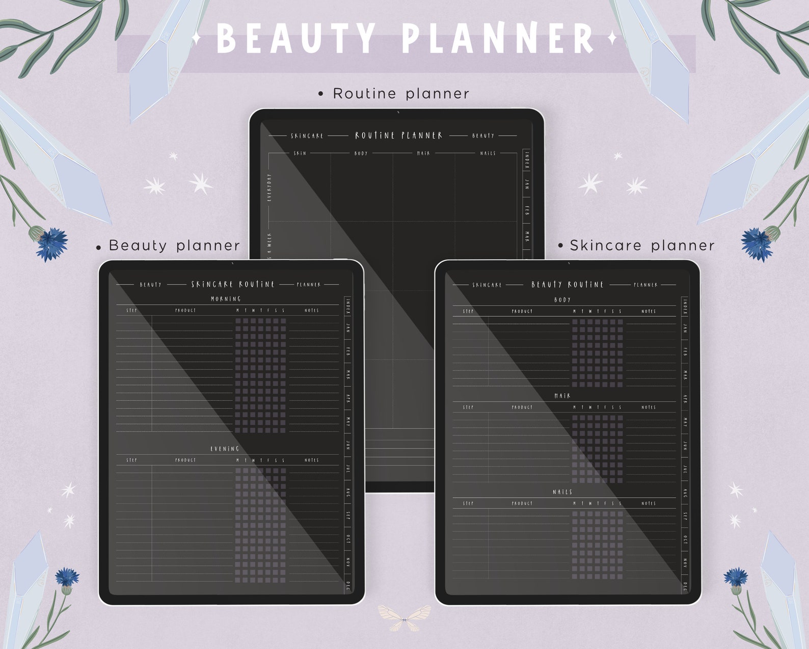 Witchy Digital Planner | Dark Mode Undated Digital Planner for ...