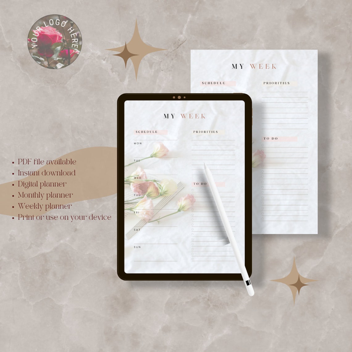 Canva Mockup, Canva Mockup Bundle, Mockups, Digital Planner Mockup ...