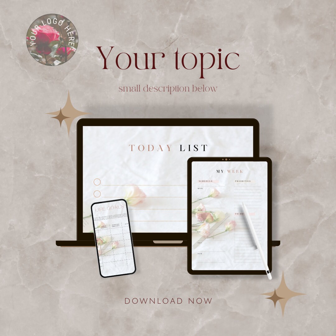 Canva Mockup, Canva Mockup Bundle, Mockups, Digital Planner Mockup ...