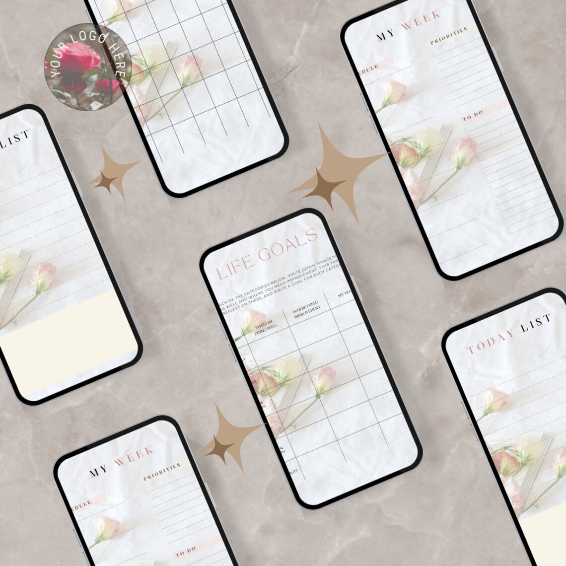 Canva Mockup, Canva Mockup Bundle, Mockups, Digital Planner Mockup ...