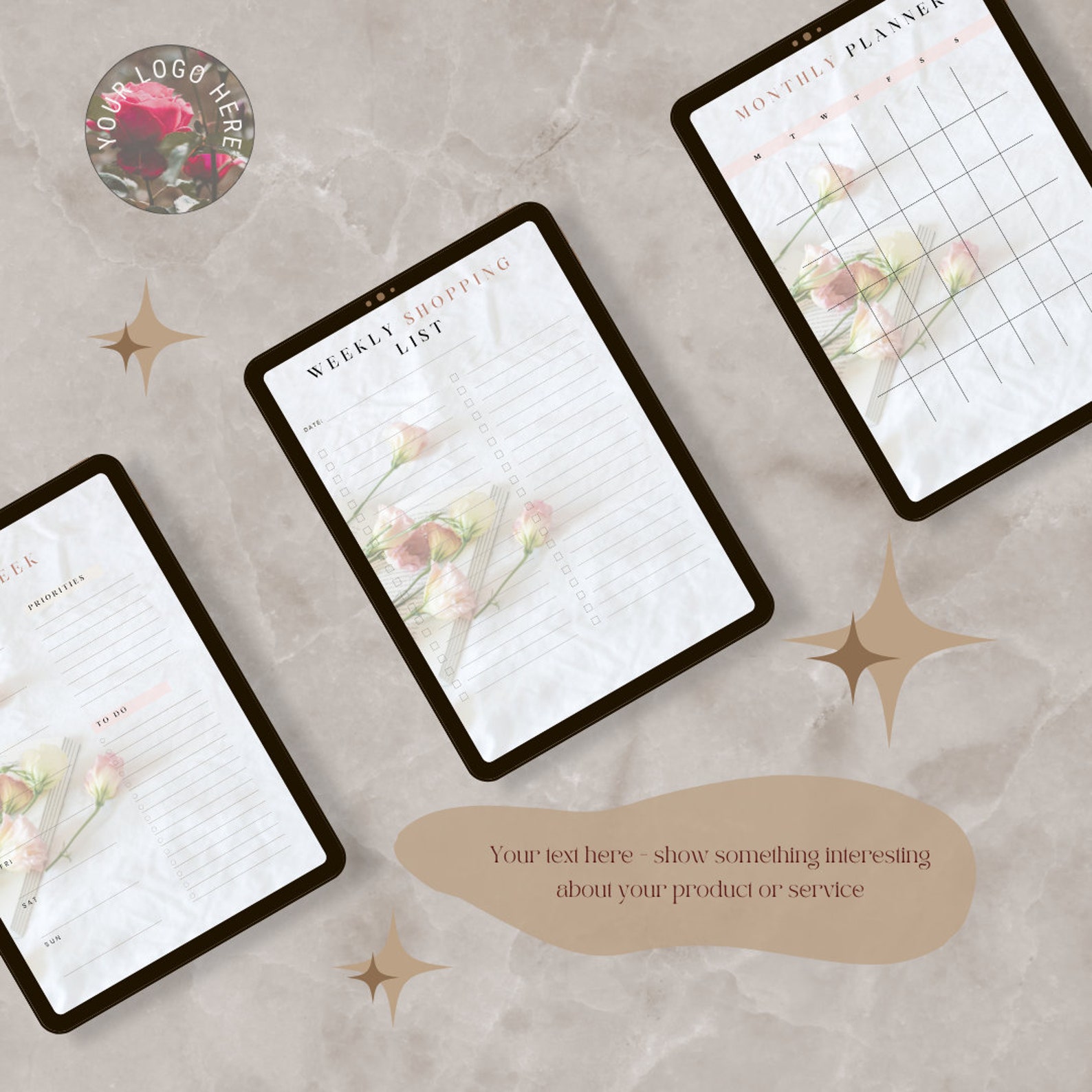 Canva Mockup, Canva Mockup Bundle, Mockups, Digital Planner Mockup ...