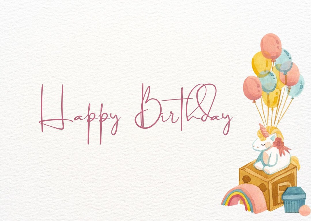 Birthday Cart, Printable Cart, iPad Cart, Minimalist Cart, Android Cart ...