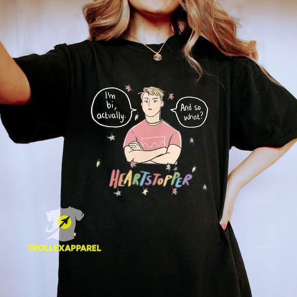 I'm Bi Actually Heartstopper Shirt - Etsy