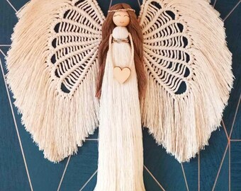 Made to Order Wooden String Art Angel, Religious, Home Decor, Remembrance Gift, Birthday, Mother ...