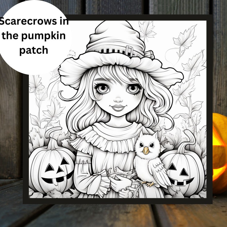 Adult Coloring Pages/ Kids Coloring Pages/ Halloween Coloring Pages ...