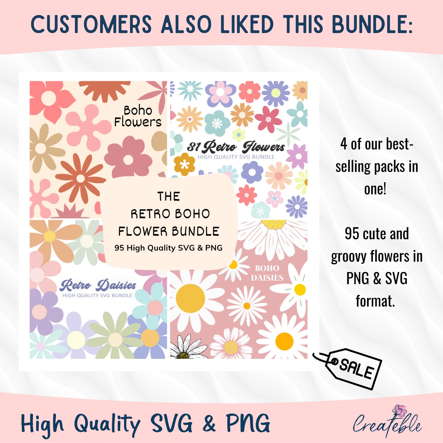 Boho Flower Svg Png Boho Daisy Flower Svg Cute Flower Svg - Etsy
