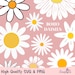 Boho Daisy SVG, Daisy Clipart, Cricut Daisy, Botanical Clipart, Daisy ...