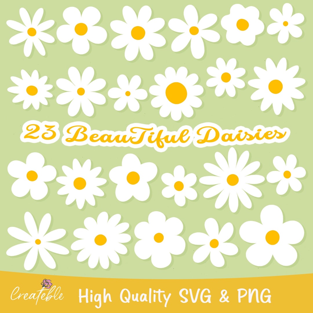 Daisy SVG, Daisy Flower Clipart, Cricut Daisies, Daisy Flower SVG PNG ...