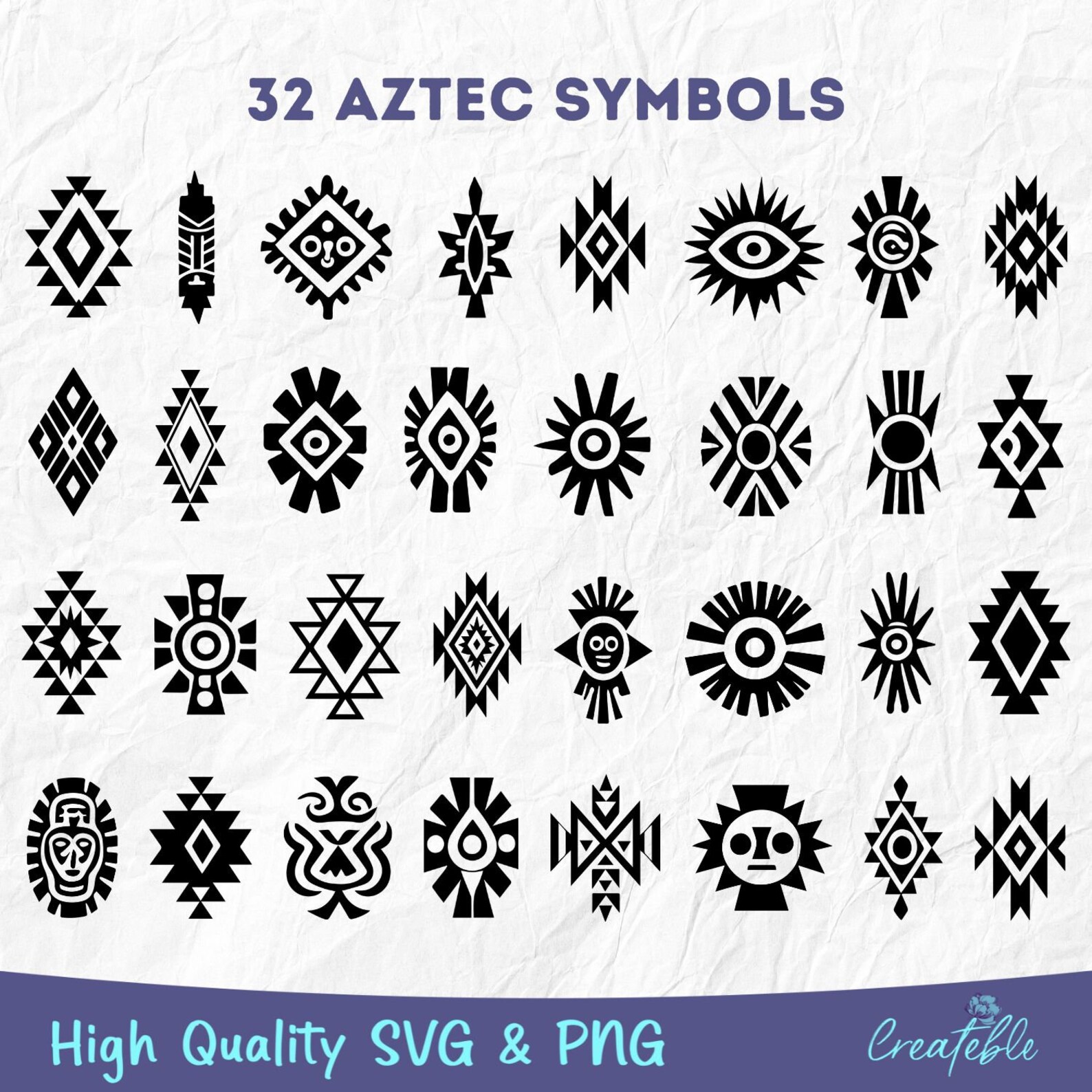 Aztec SVG, Tribal SVG, Southwestern Elements SVG, Western Svg, Tribal ...