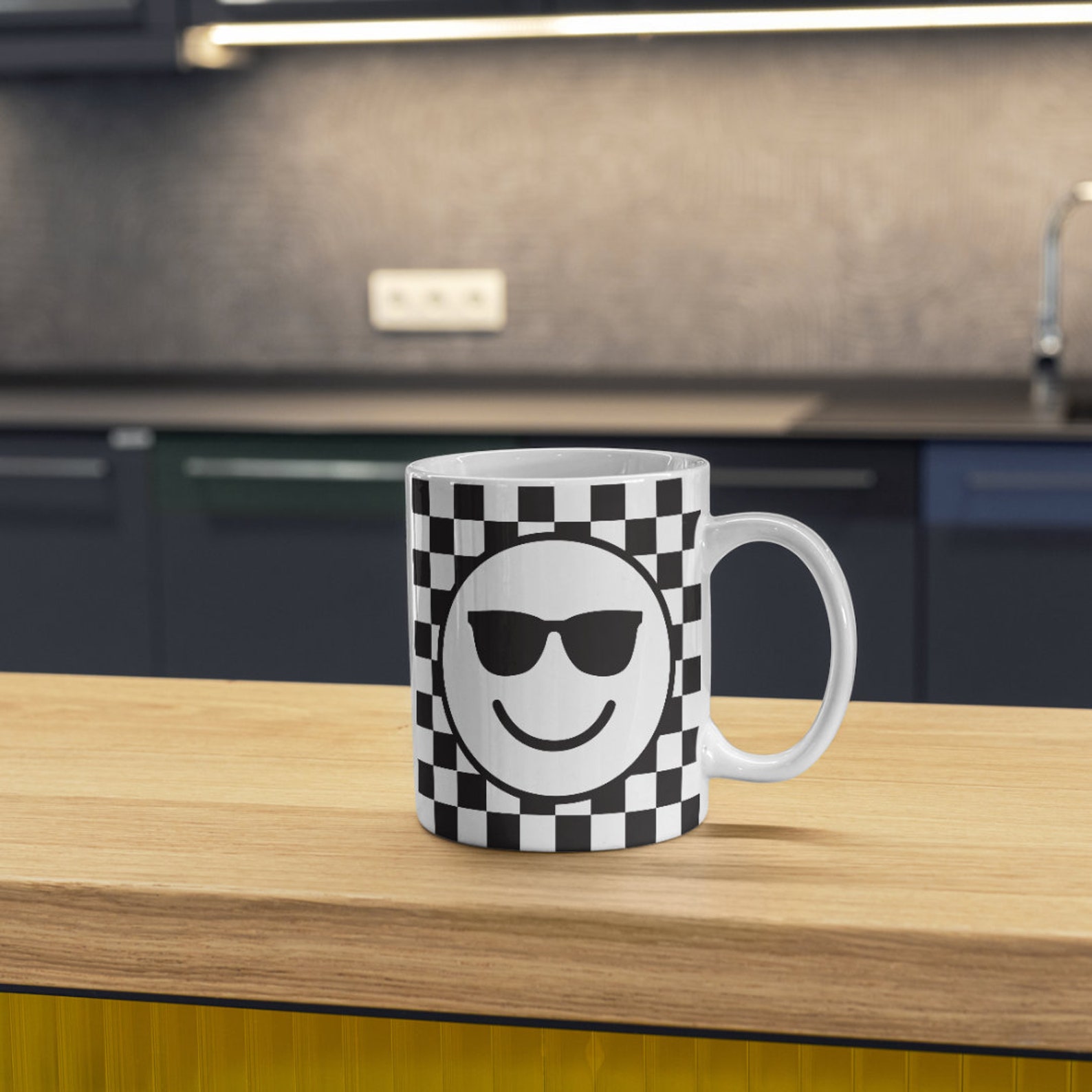 Checkered Smiley SVG PNG, Smiley Face Svg Png, Retro Smiley Face Svg ...