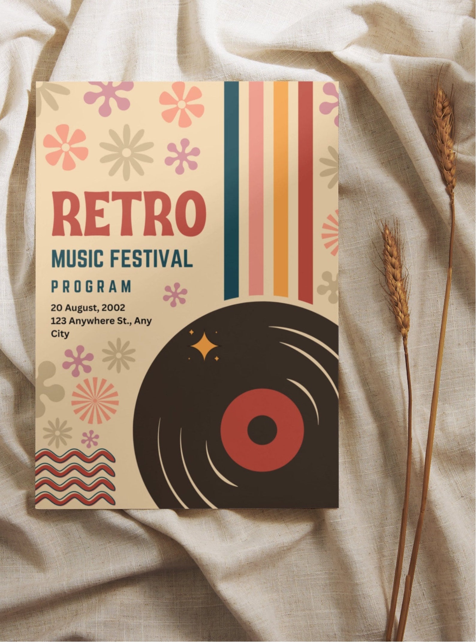 12 Retro Flower Svg Png, Retro Flower Shape Svg, Groovy Flower Svg ...