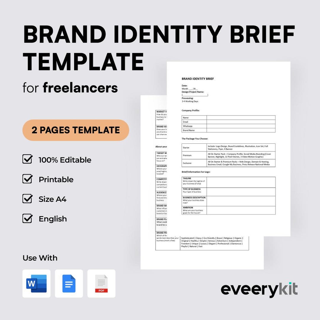 Ultimate Brand Identity Brief Template for Freelancers: Streamline Your ...