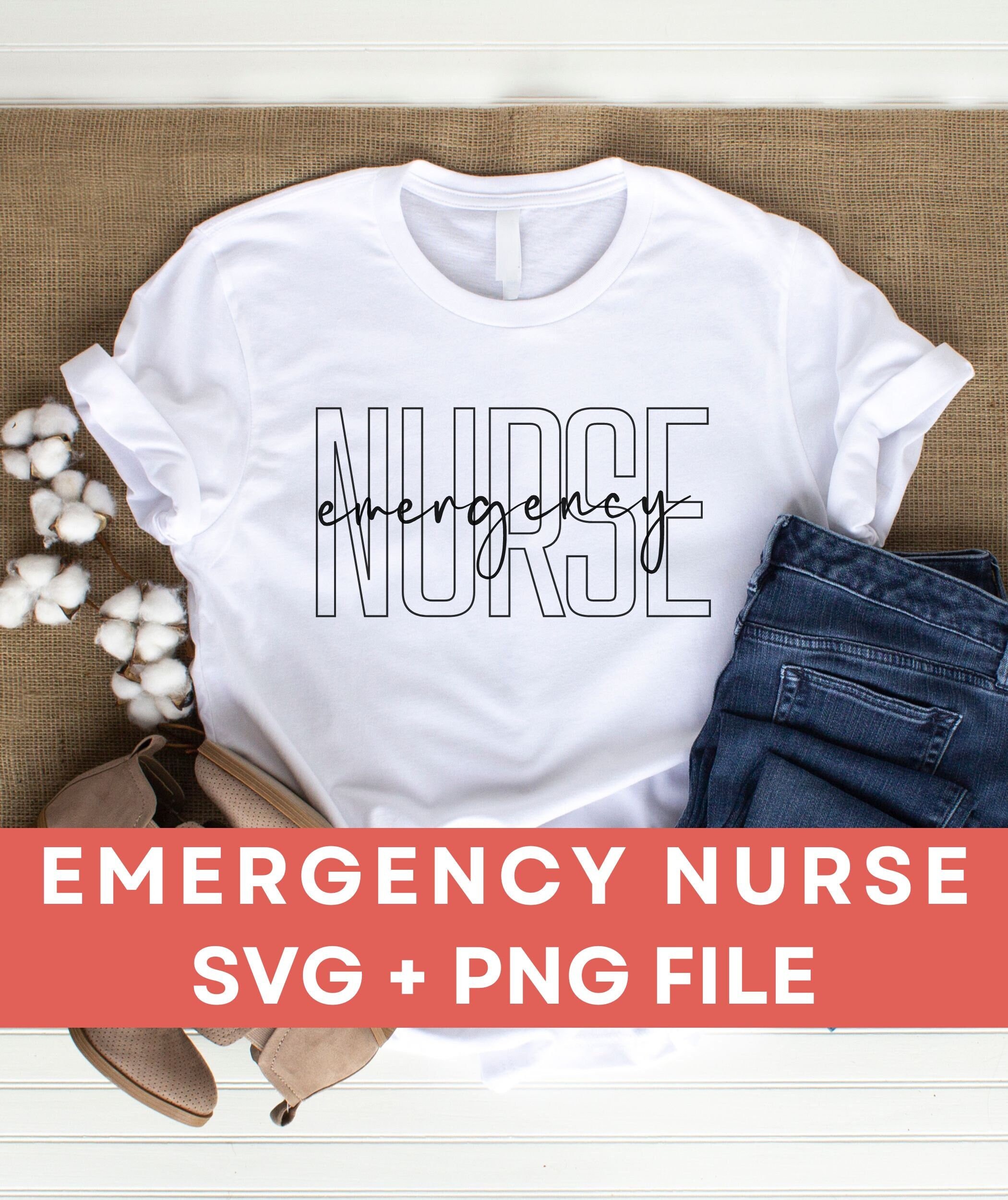 Emergency Nurse SVG Nurse Cut File for Cricut Er Nurse - Etsy