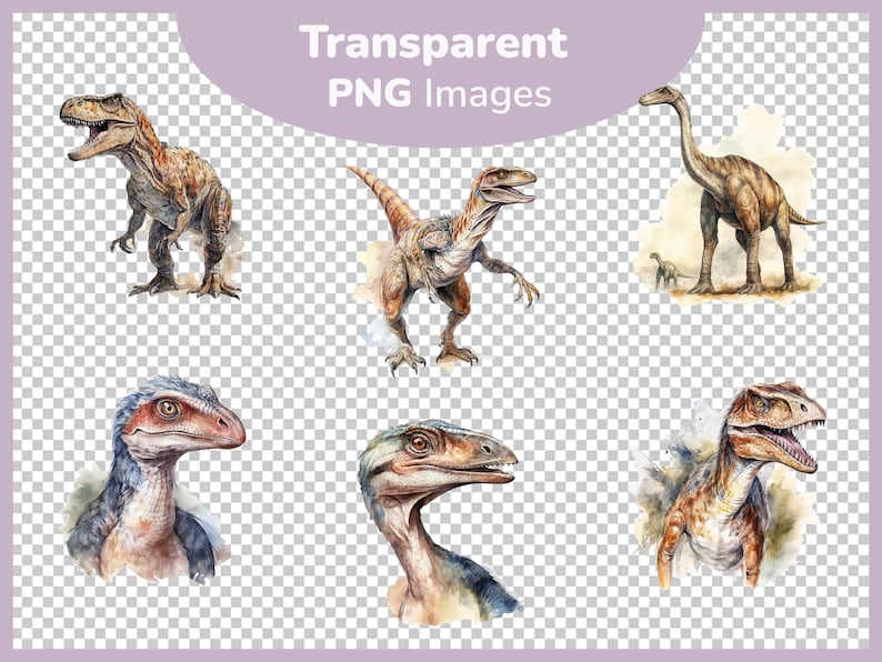 Dinosaur Clipart Bundle 12x PNG Images Transparent Background ...