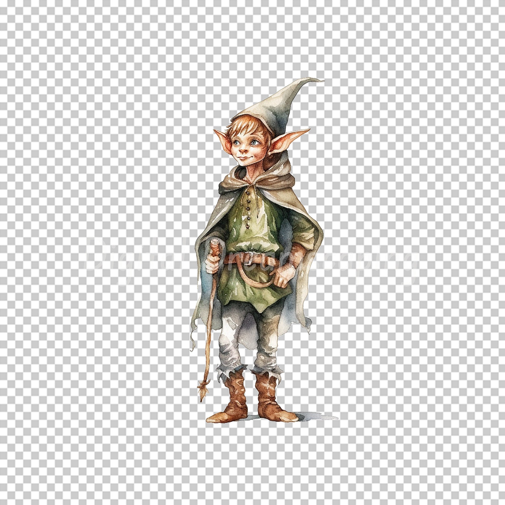 Fantasy Fable Creatures Clipart Bundle, 8x Detailed Watercolor Motifs ...