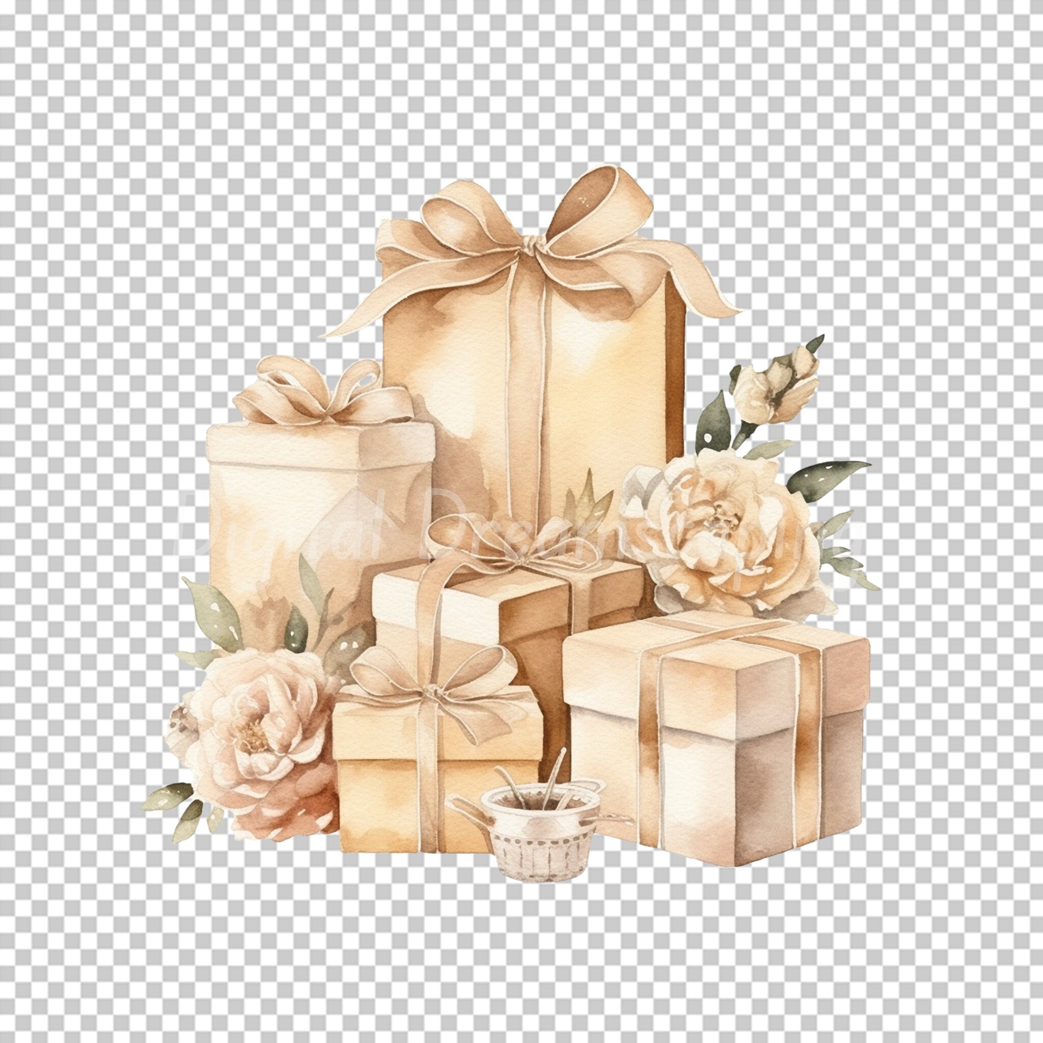 Wedding Gifts Clipart Bundle 8x Detailed Watercolor Motifs - Etsy