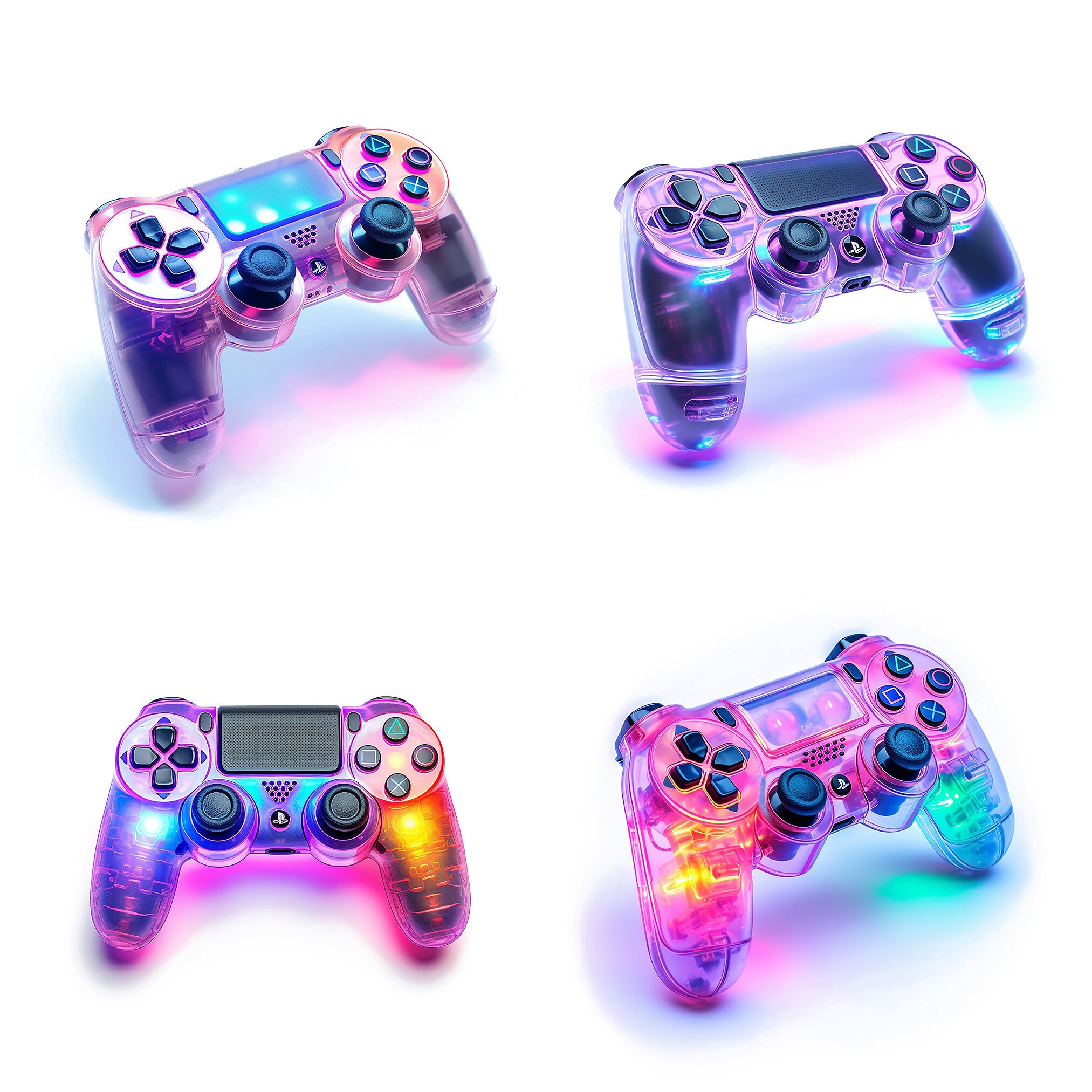 Game Controller Neon 20x Clipart Bundle Digital Download - Etsy