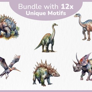 Dinosaur Clipart Bundle 12x PNG Images Transparent Background ...