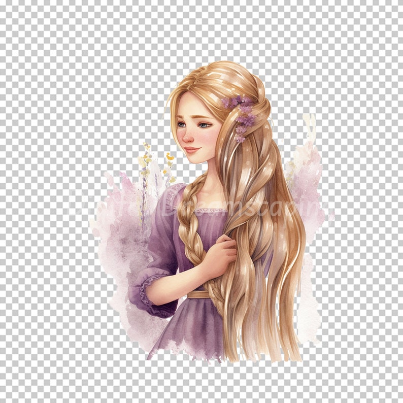 Fairy Tales and Fables Clipart Bundle 8x Detailed Watercolor Motifs PNG ...