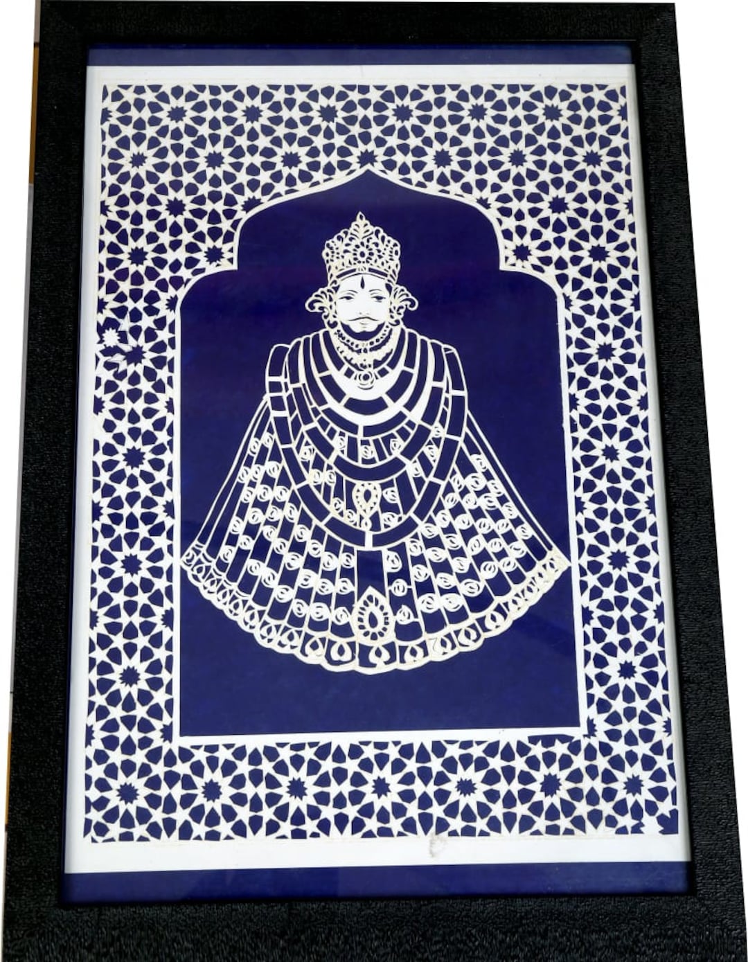 Handmade Lord Khatu Shyam Paper Cutting Art Work for Wall - Etsy