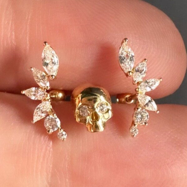 Skull Piercing - Etsy