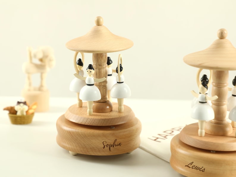 Ballerina Music Box, Custom Music Box, Handmade Personalized Wooden ...