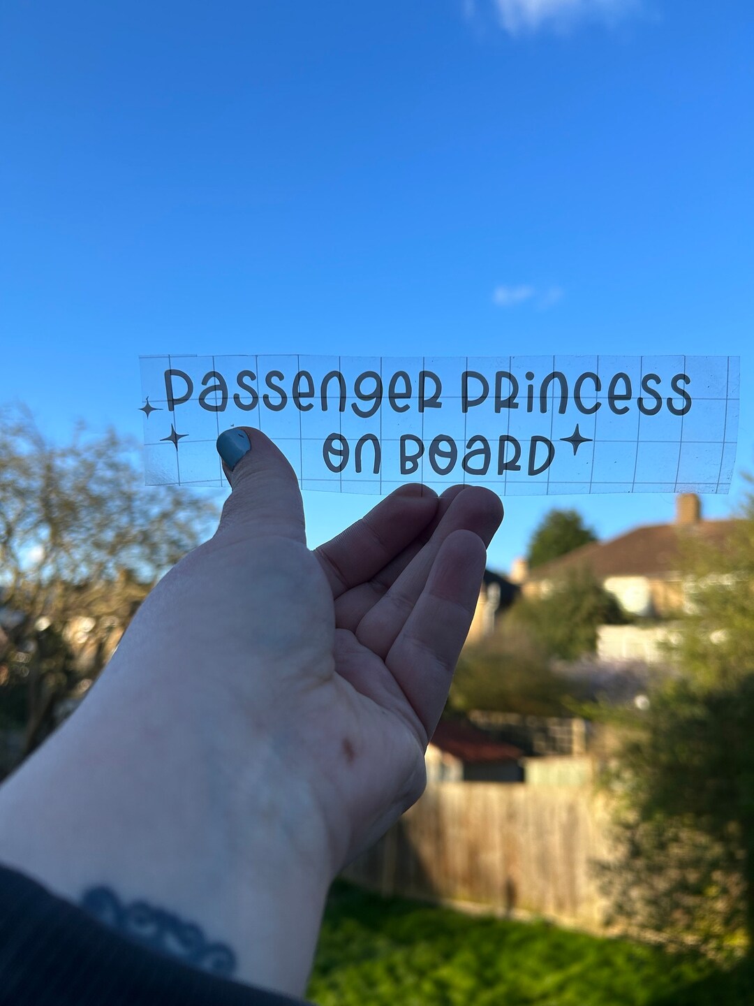Passenger Princess Bumper Sticker, Car Sticker, Rude Bumper Sticker ...