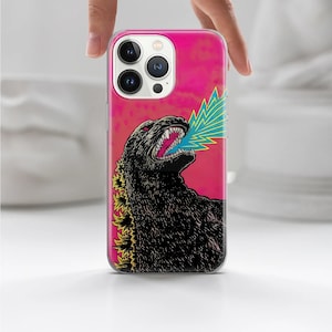 Godzilla Phone Monster Cover for Pixel 8 7 6A, iPhone 16 15 14 13 12 ...