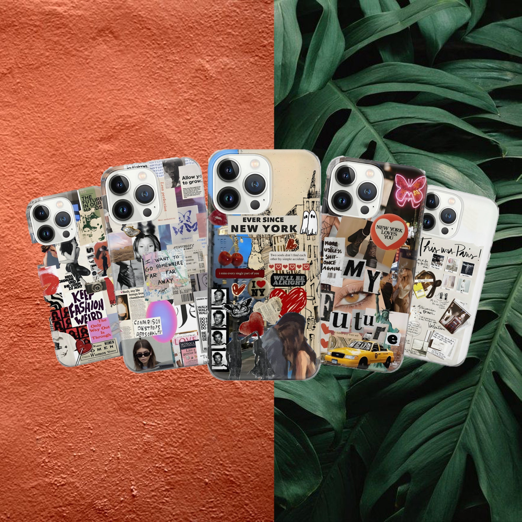 Moodboard Phone Mood Board Cover for Pixel 7 6A, iPhone 14 13 12 Pro 11 ...