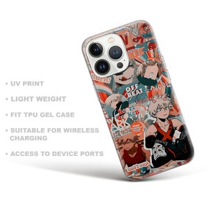 Katsuki Bakugo Phone Case Todoroki Shoto Cover for iPhone 16, 15, 14 ...
