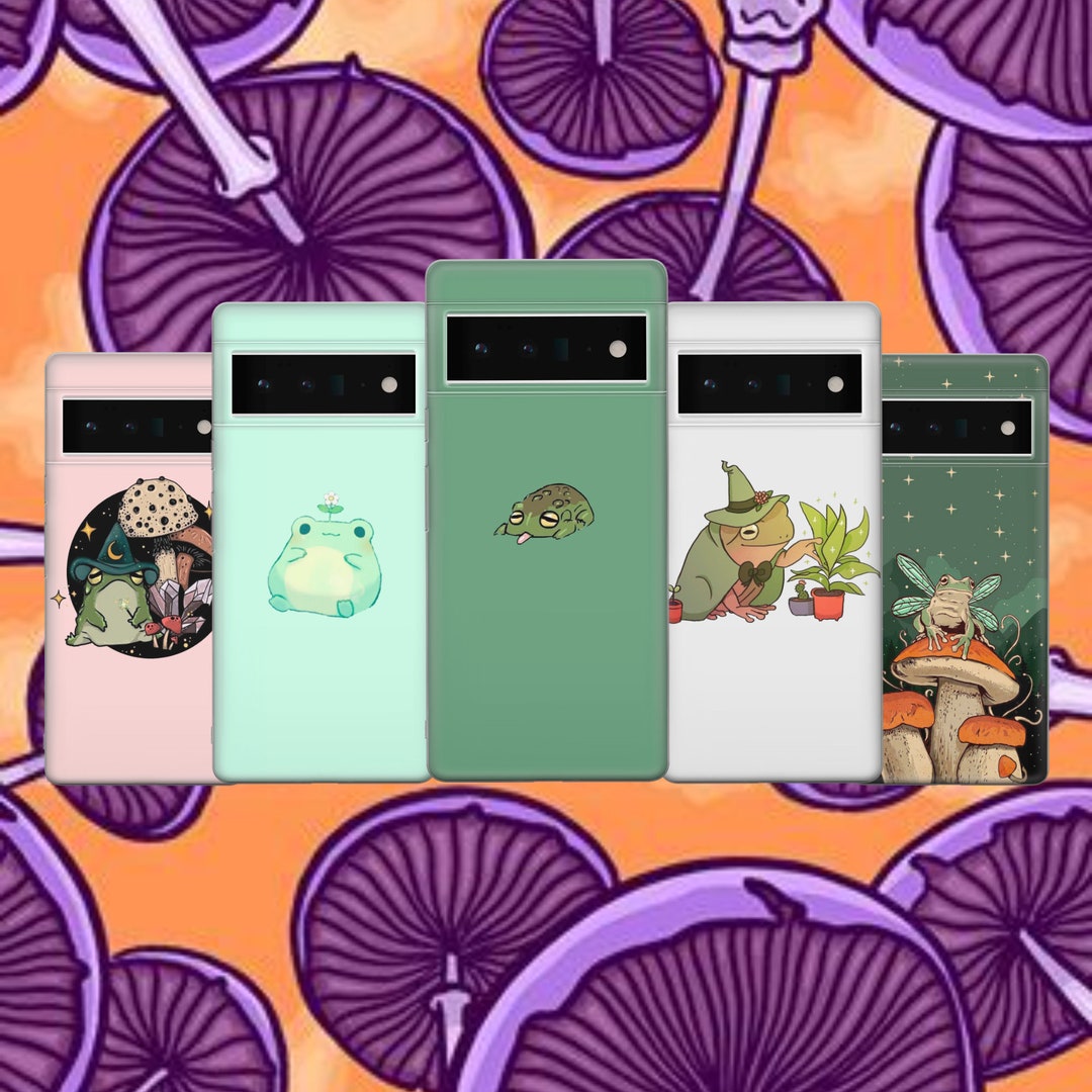 Cottagecore Frog Phone Magic Frog Cover for Pixel 7 6A, iPhone 14 13 12 ...