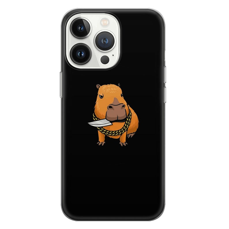 Cute Capybara Phone Case Capybara Signs Cover for Pixel 7 6A, iPhone 14 ...