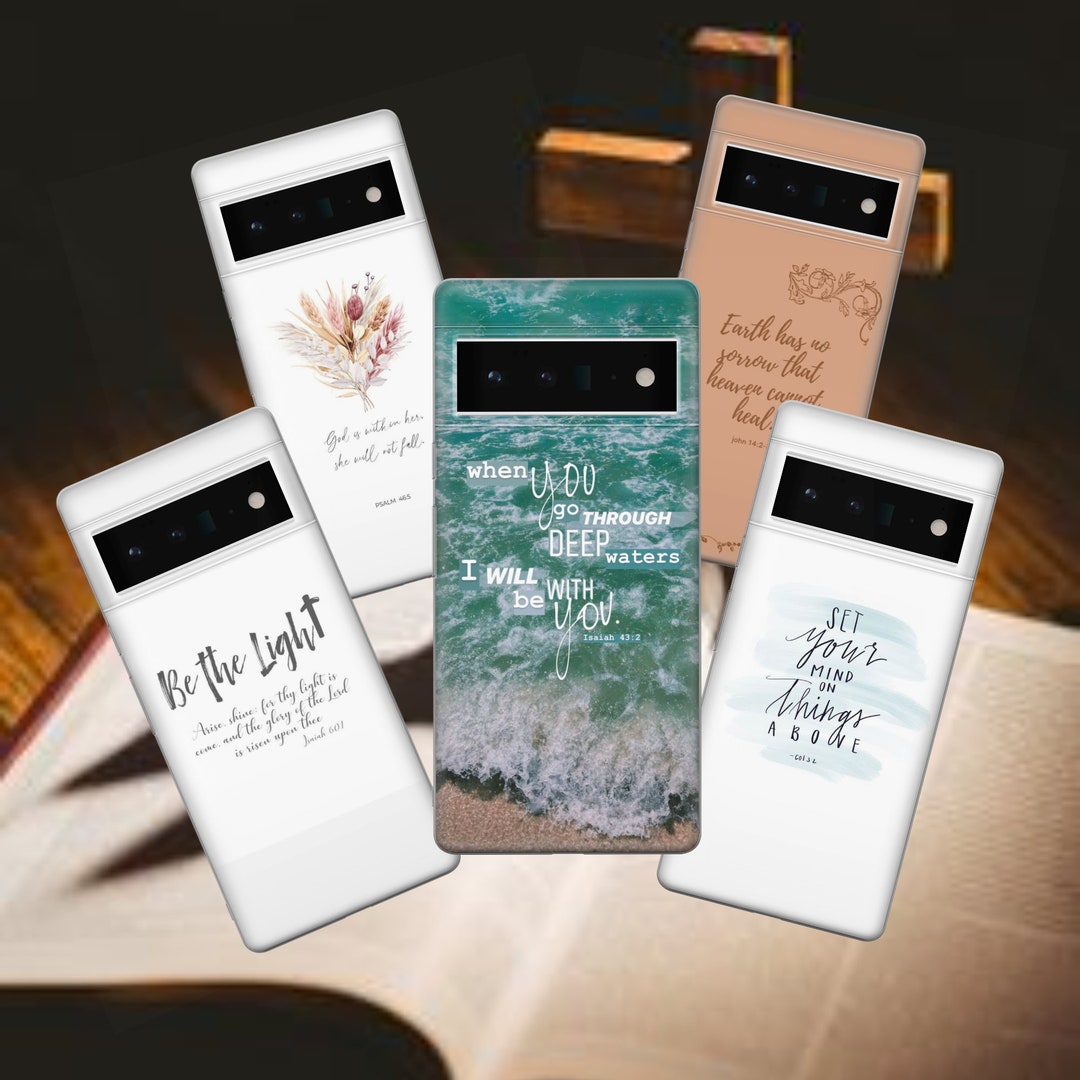 Bible Verse Skin Phone Bible Verse Cover for Pixel 7 6A, iPhone 14 13 ...