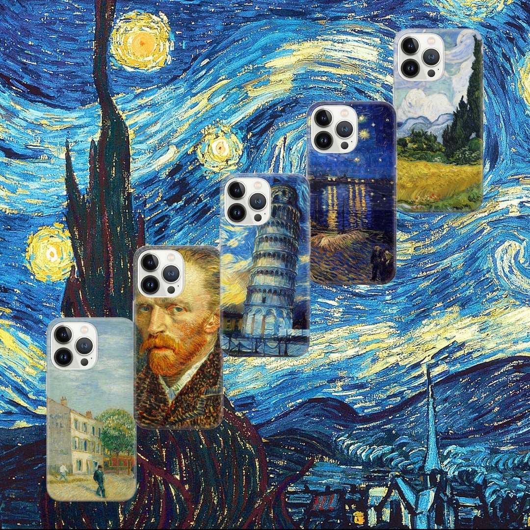 Vincent Van Gogh Phone Case Painting Cover for Pixel 7 6A, iPhone 14 13 ...
