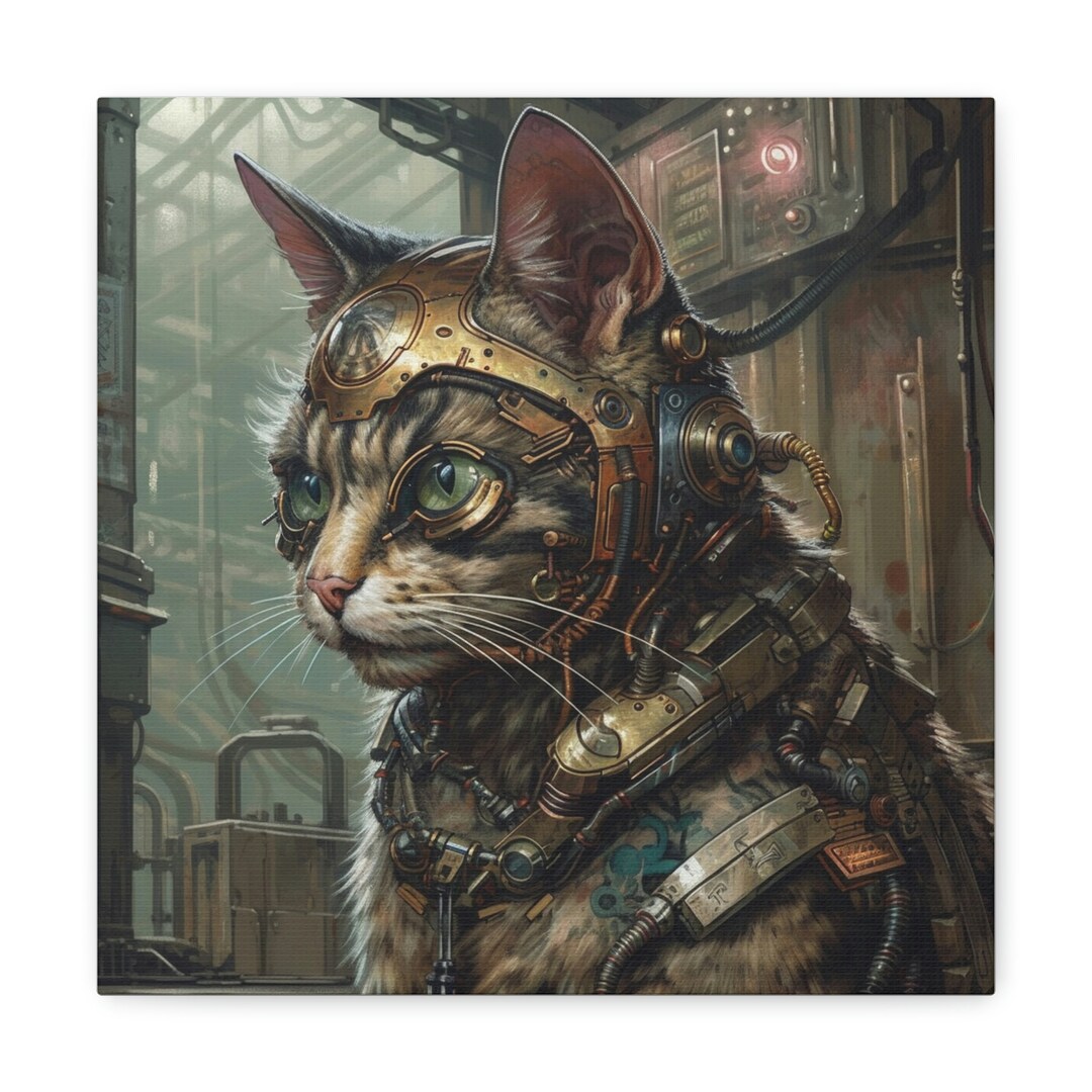 Cat Art Digital Cat Art Cat Illustrations Cat Graphics Cat - Etsy