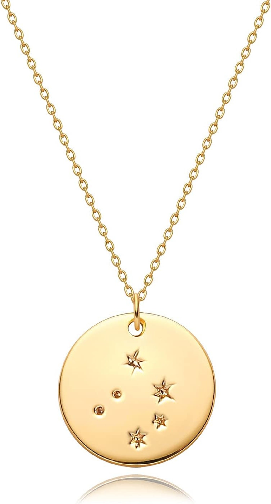 Astrology Pendant 18K Gold Plated Necklace - Etsy