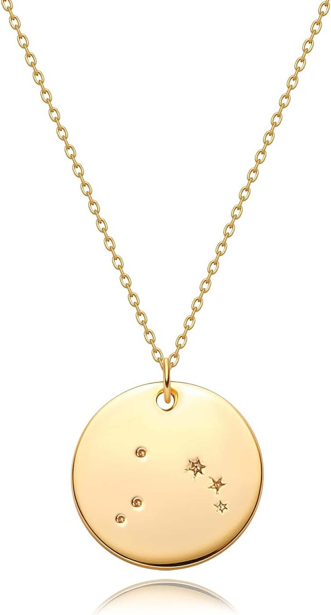 Astrology Pendant 18K Gold Plated Necklace - Etsy