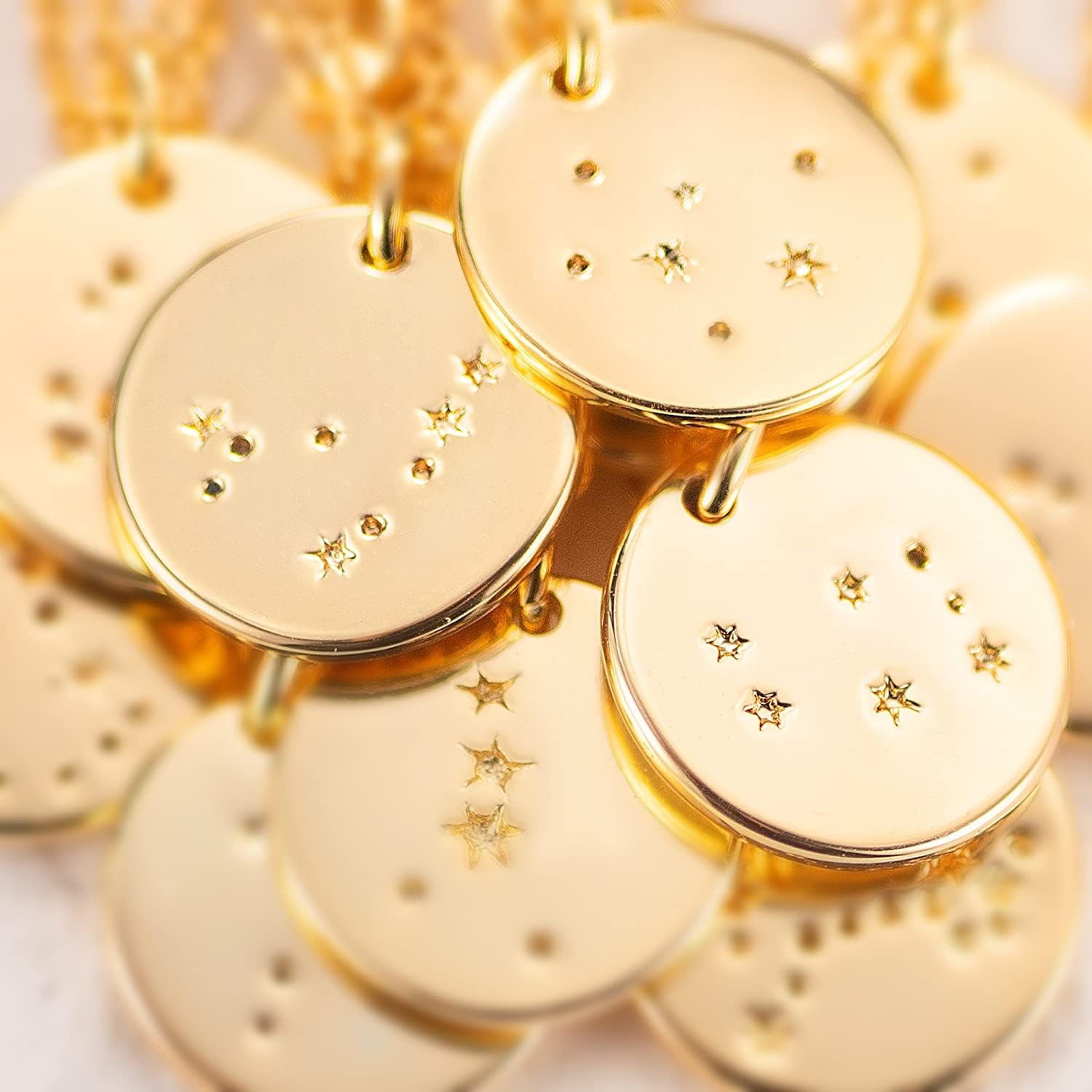 Astrology Pendant 18K Gold Plated Necklace - Etsy
