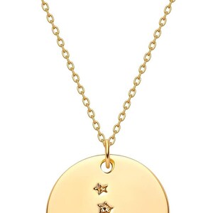 Astrology Pendant 18K Gold Plated Necklace - Etsy