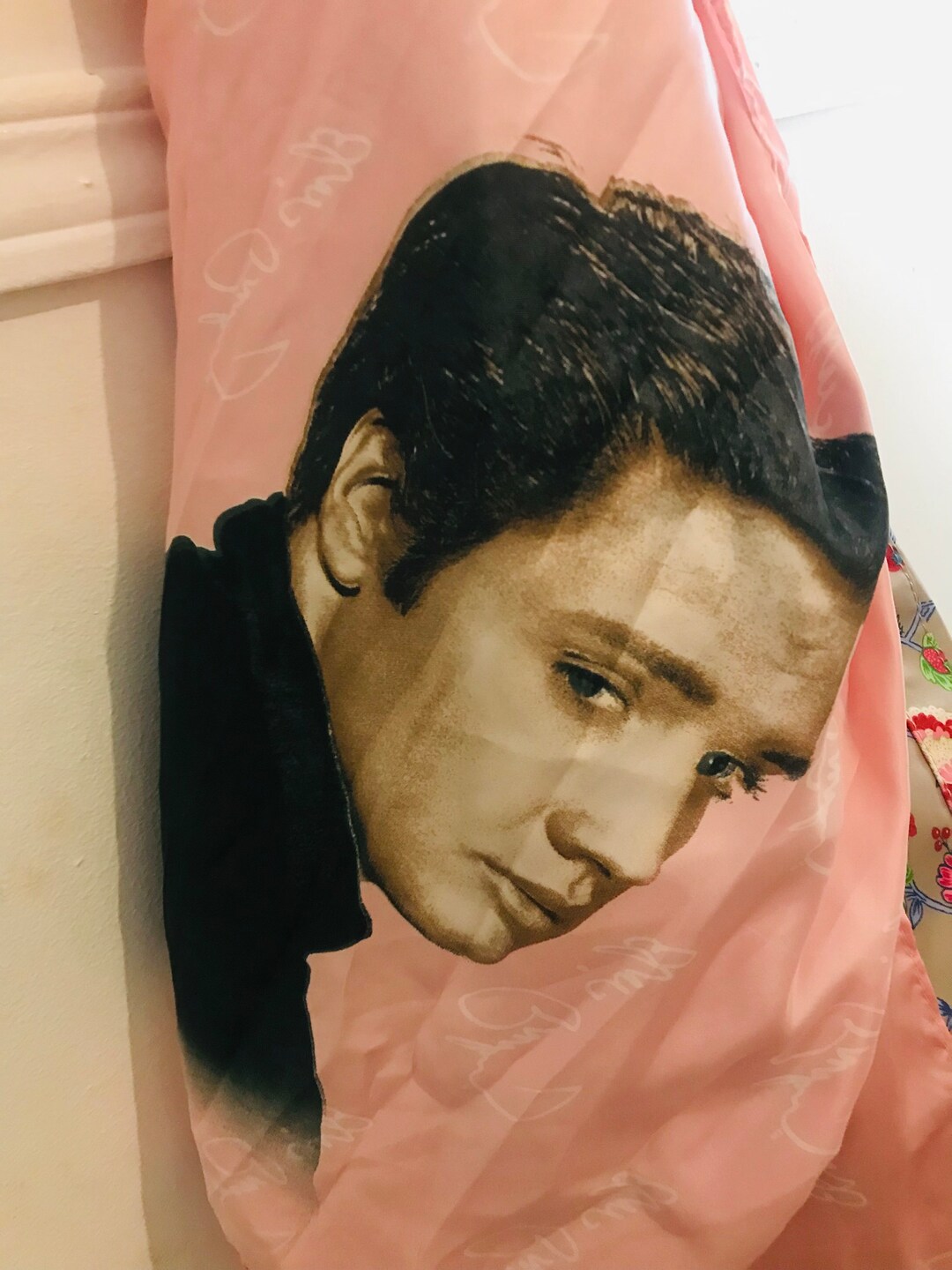 Vintage Elvis Scarf, Pink - Etsy
