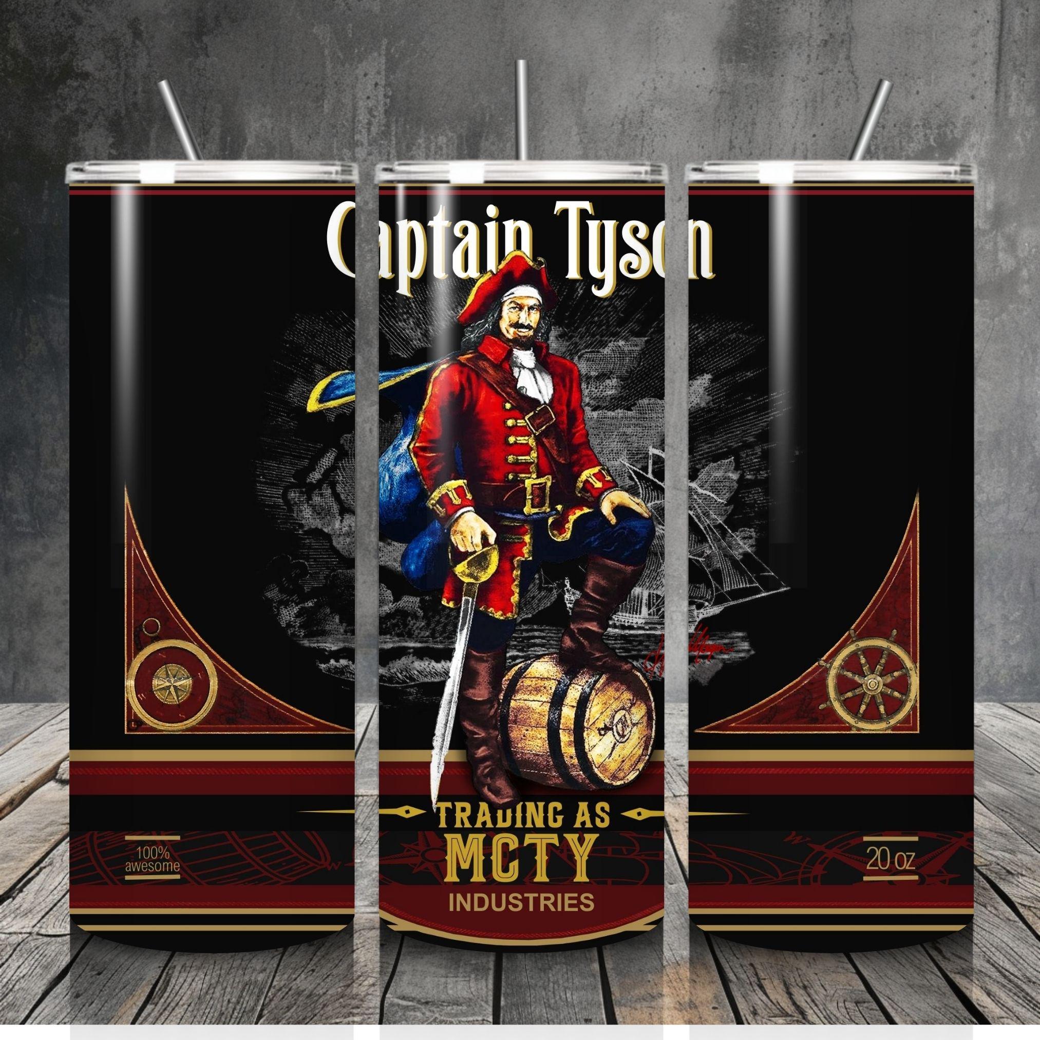 Captain Morgan Tumbler Sublimation Design: 20oz Canva Template (digital ...