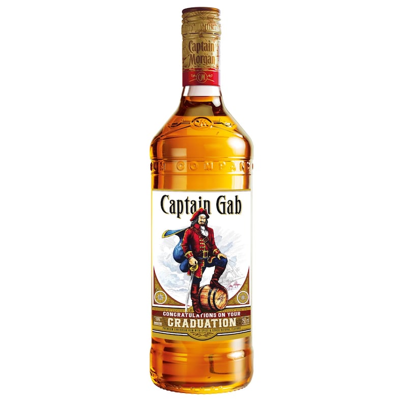 Custom Captain Morgan Spiced Rum Label 750ml Canva Template - Etsy