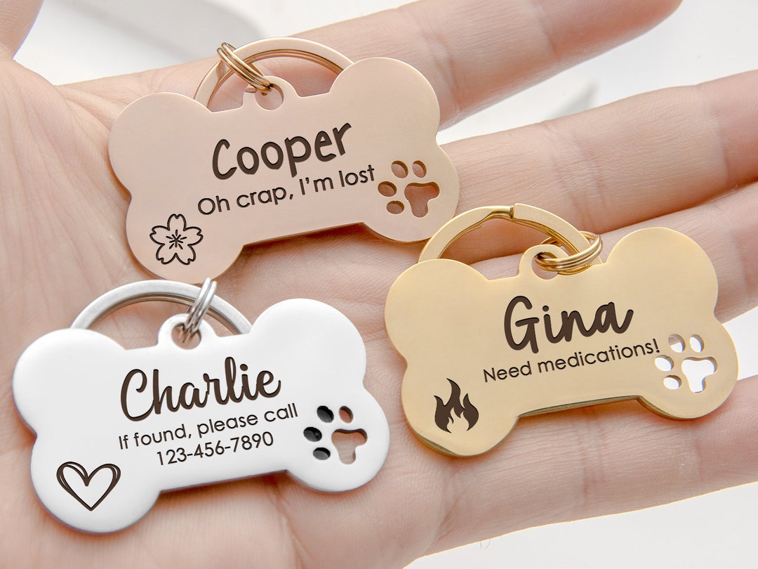 Pet Dog Tag Custom Dog Tag Pet Dog ID Tag Puppy Tag Handstamped Dog Tag ...